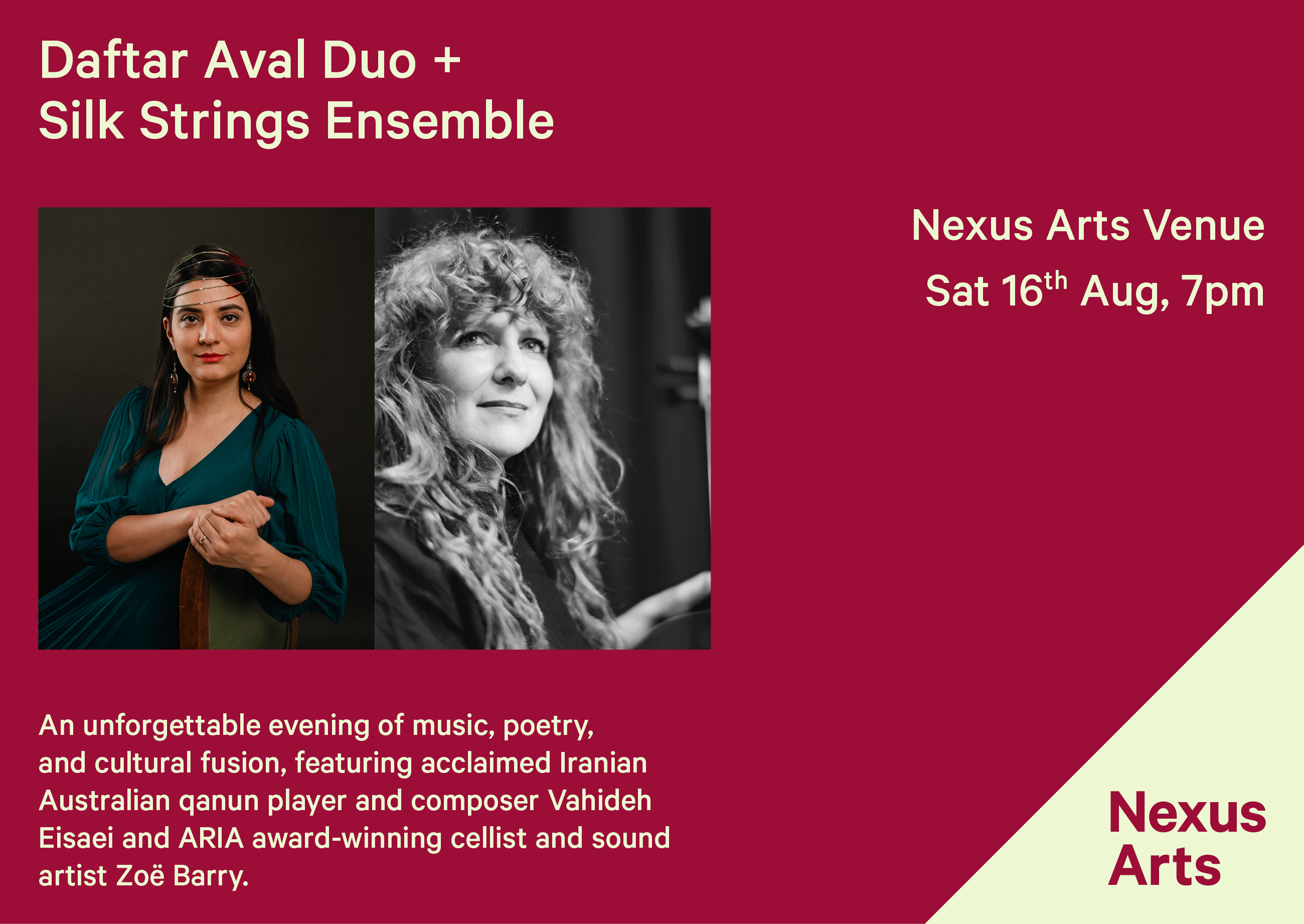Nexus Live Presents Daftar Aval Duo + Silk Strings Ensemble - Nexus ...